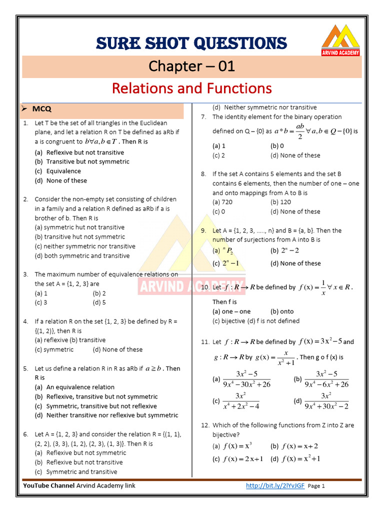 Maths Sure Shot 2024 | PDF