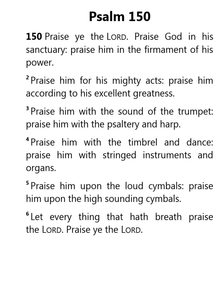 Psalm 150 | PDF
