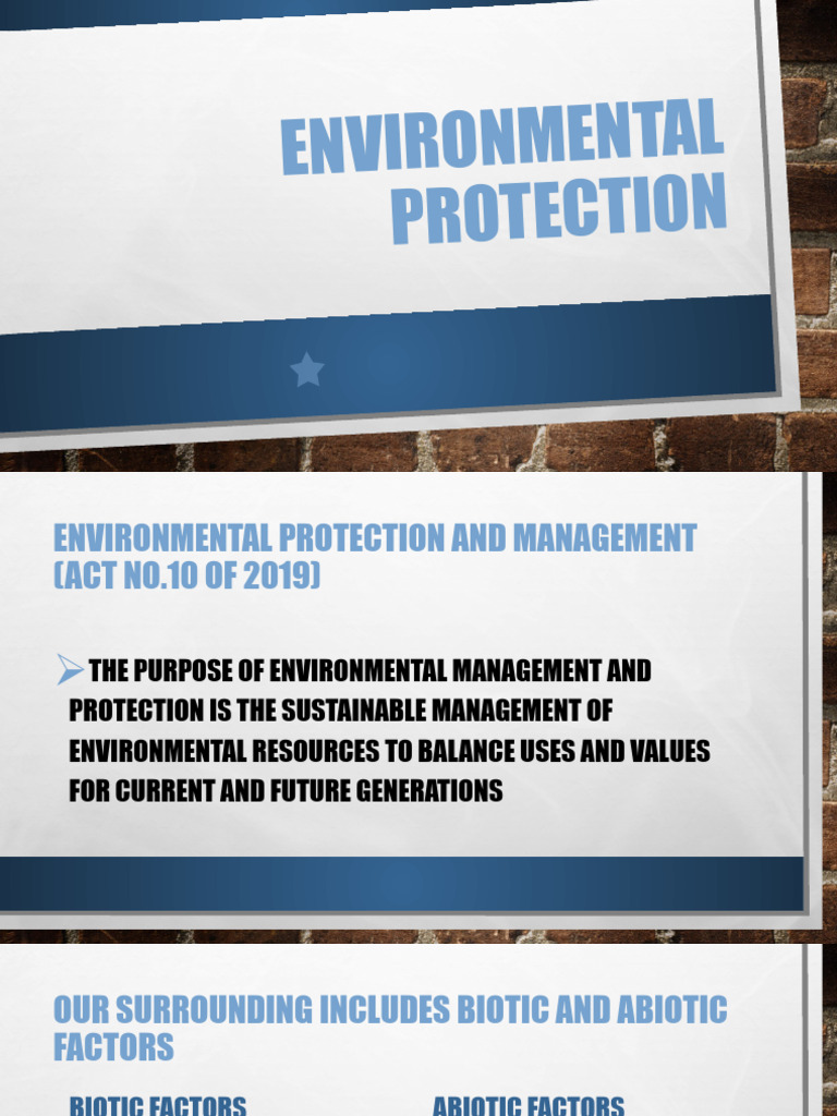 Environmental Protection | PDF | Natural Environment | Environmental ...