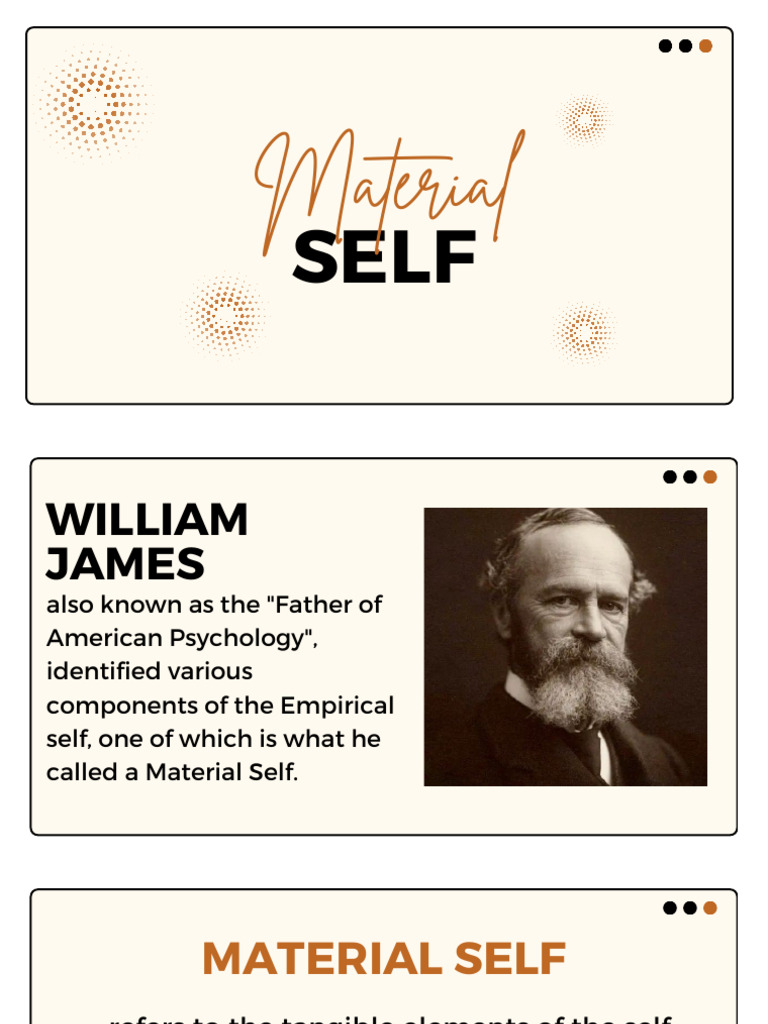Understanding William James' Material Self | PDF | Self-Improvement ...
