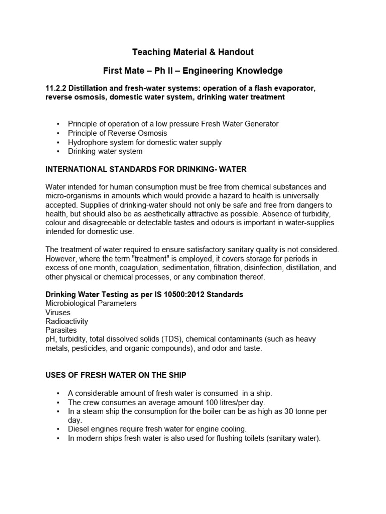 SP PH II DTS 11.2.8 Dist & FWG Teaching Material & Handouts-1 | PDF | Osmosis | Water