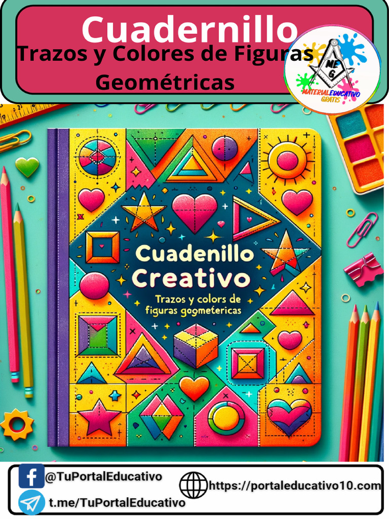Cuadernillo Creativo Trazos y Colores de Figuras Geométricas ...