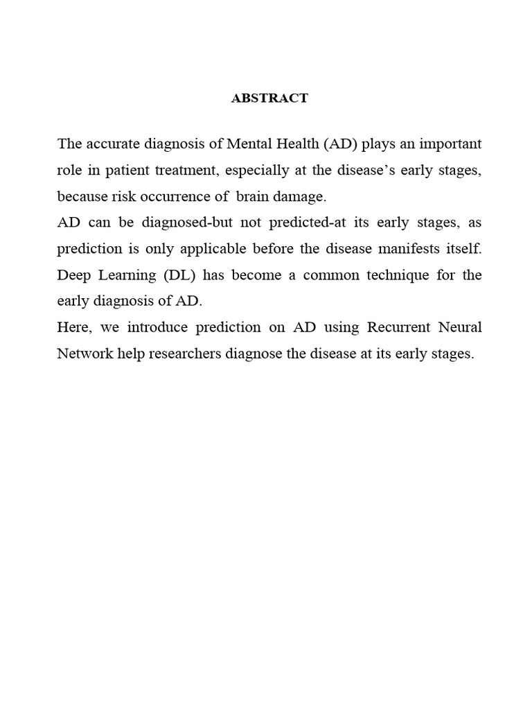Mental Health Report | PDF Mental Health Report | PDF