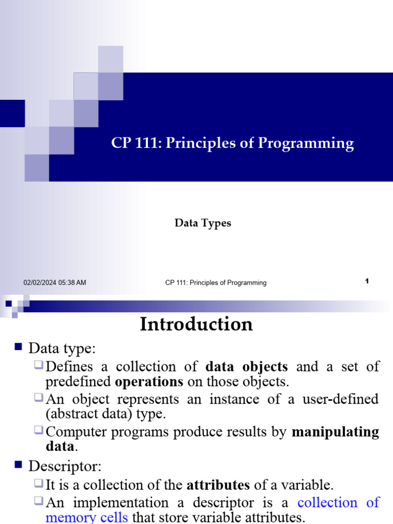 L4-Data Types | PDF