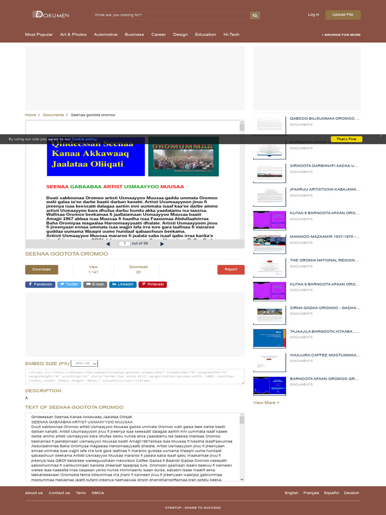 Seenaa Gootota Oromoo Pdf