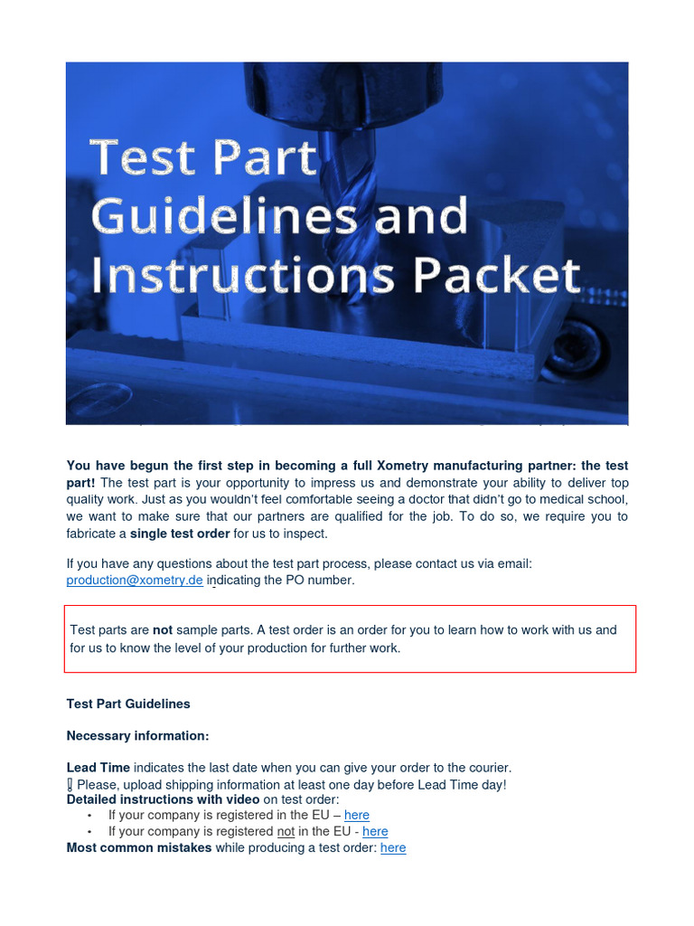 part291096_Test Parts Guidelines | PDF