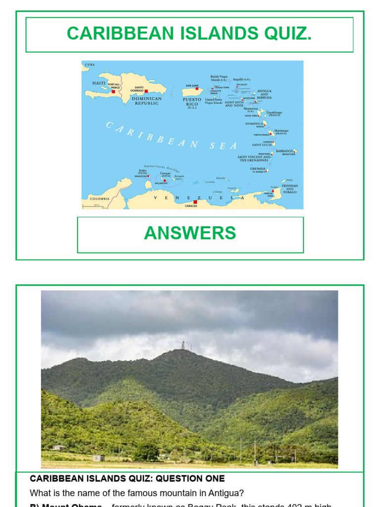 Islands Quiz Answers | PDF | Caribbean | The Bahamas