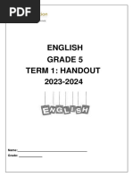 GRD 7 English Notes T2 2022 (Tom Newby School) | PDF | Subject (Grammar ...