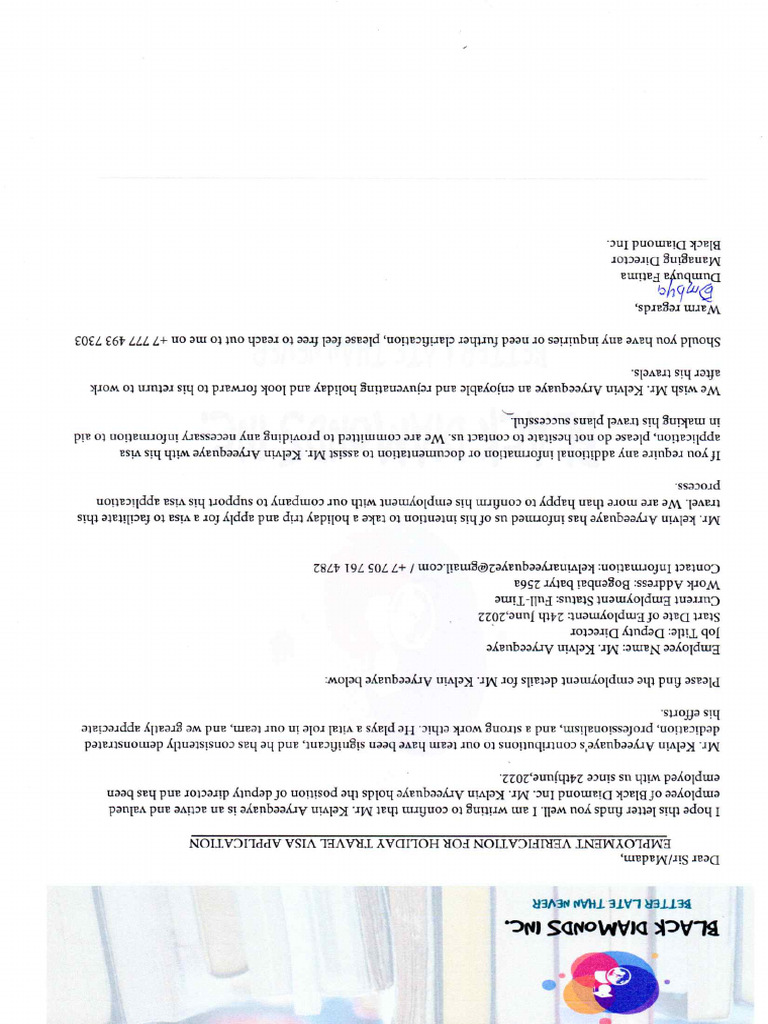 Emplyment Verification | PDF