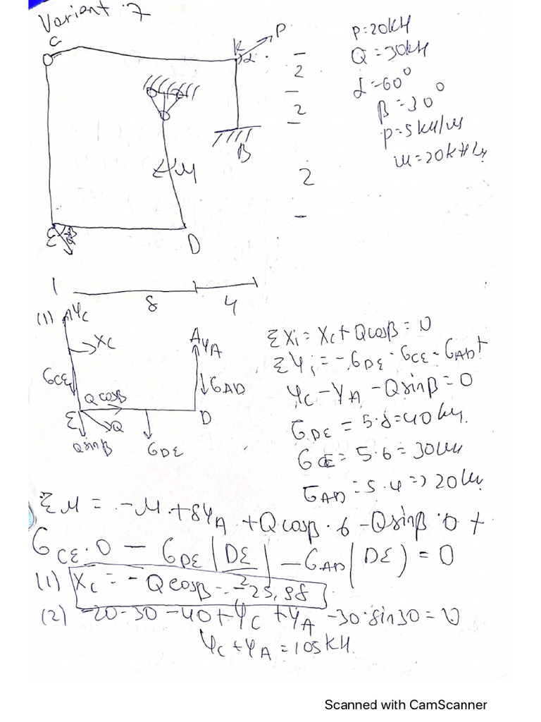 Mech HW Variant 7 | PDF