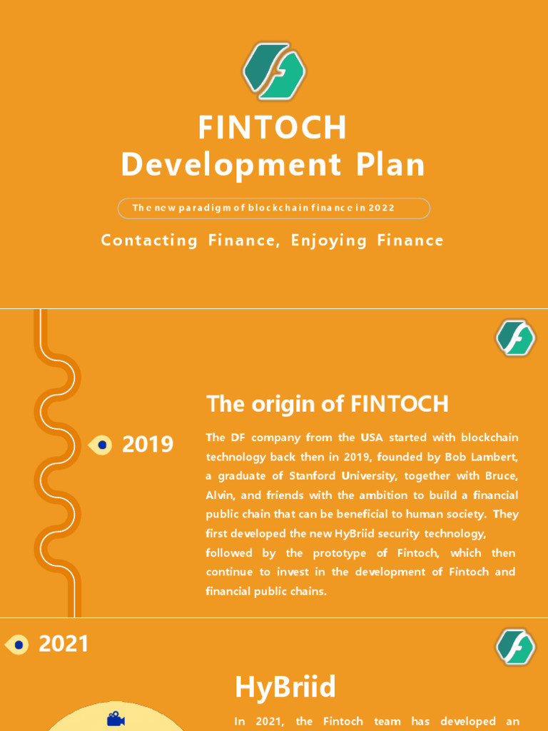 FINTOCH Development Plan | PDF | Cryptocurrency | Morgan Stanley