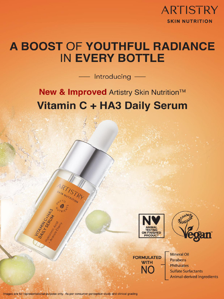 Artistry Skin Nutrition Vitamin C HA3 Daily Serum - Digital Leaflet English | PDF