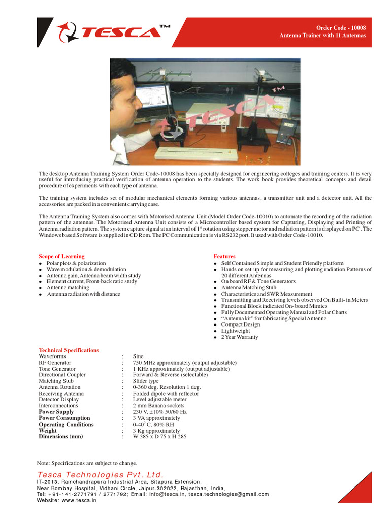Tesca 10008 | PDF