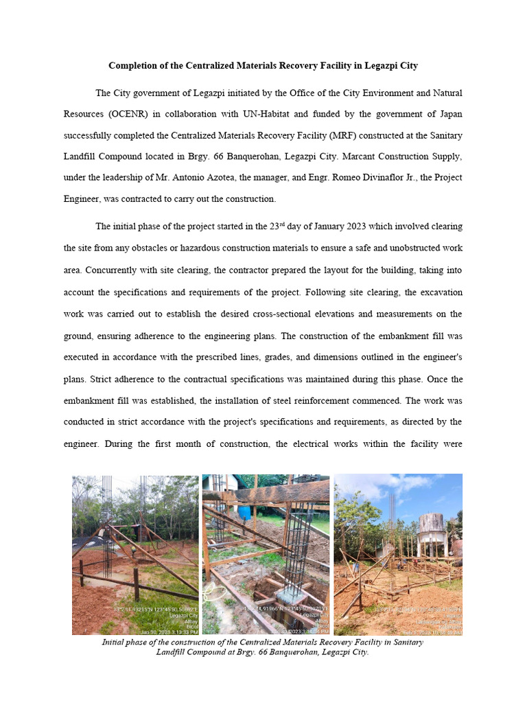 Completion of The Centralized MRF | PDF | Concrete | Natural Environment