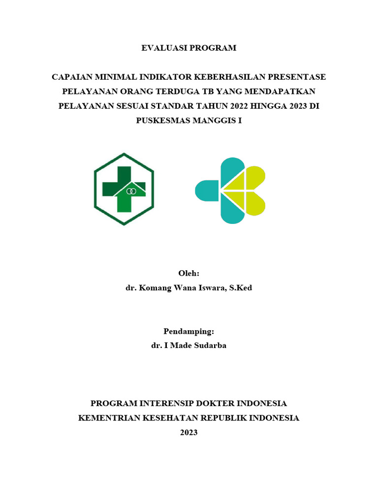 Evaluasi Program Komang Wana Iswara | PDF