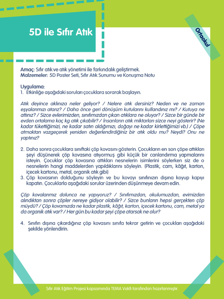 5D Ile Sıfır Atık | PDF