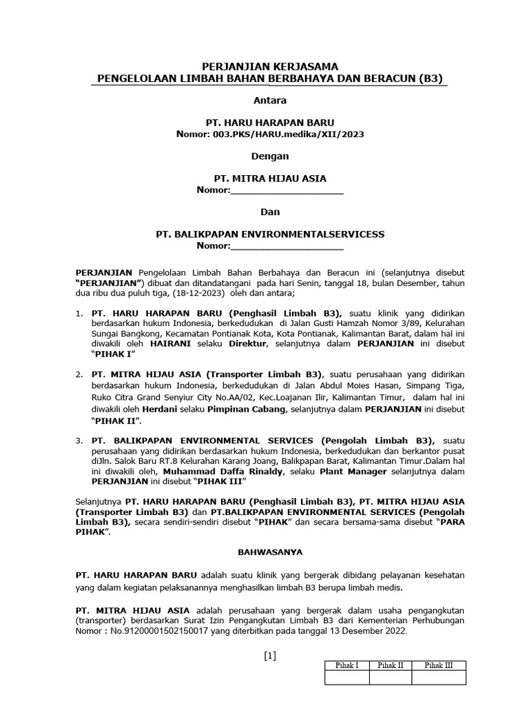 Draft 3party PT Bes | PDF