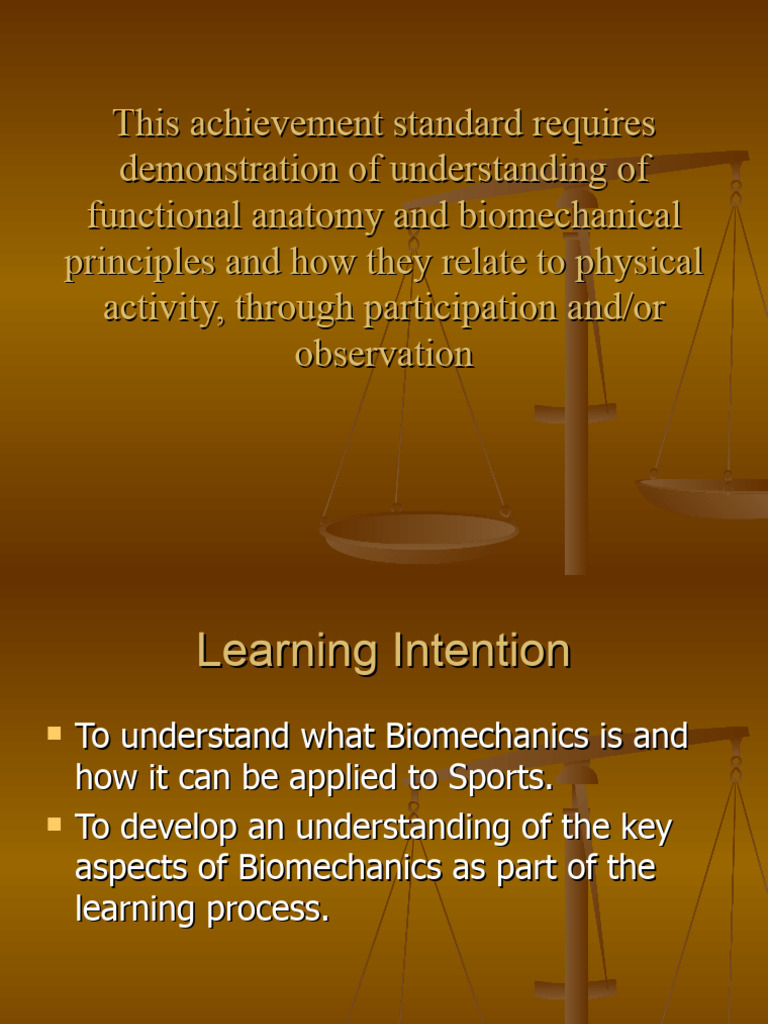 Biomechanics Basics | PDF