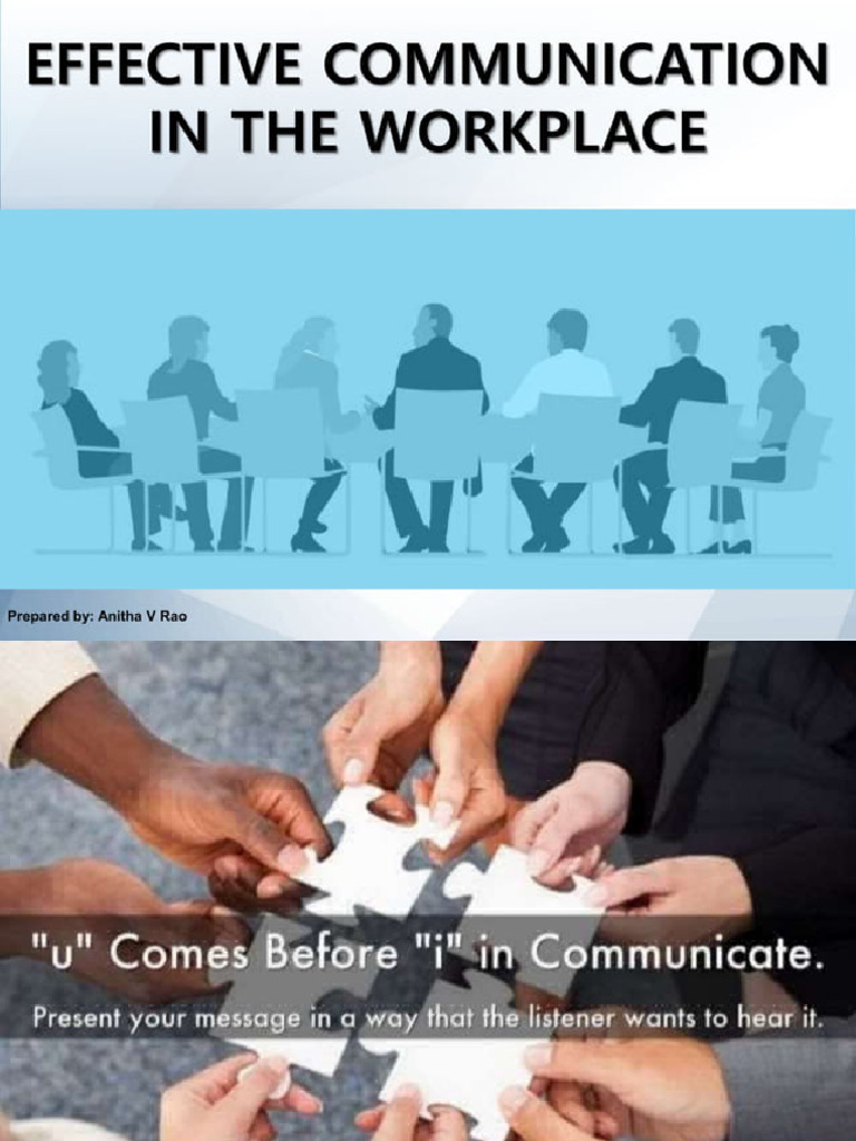 Effective Communication at Workplace | PDF
