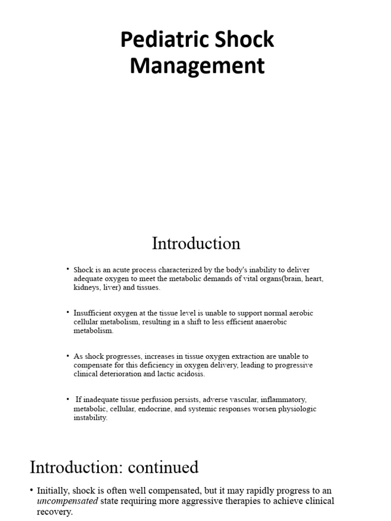 Pediatric Shock Nelson | PDF