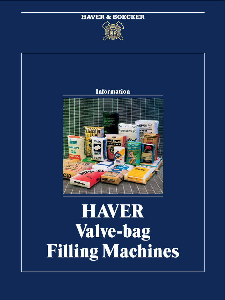 HAVER Valve Bag Filling Machines 01 | PDF | Valve | Ultrasound