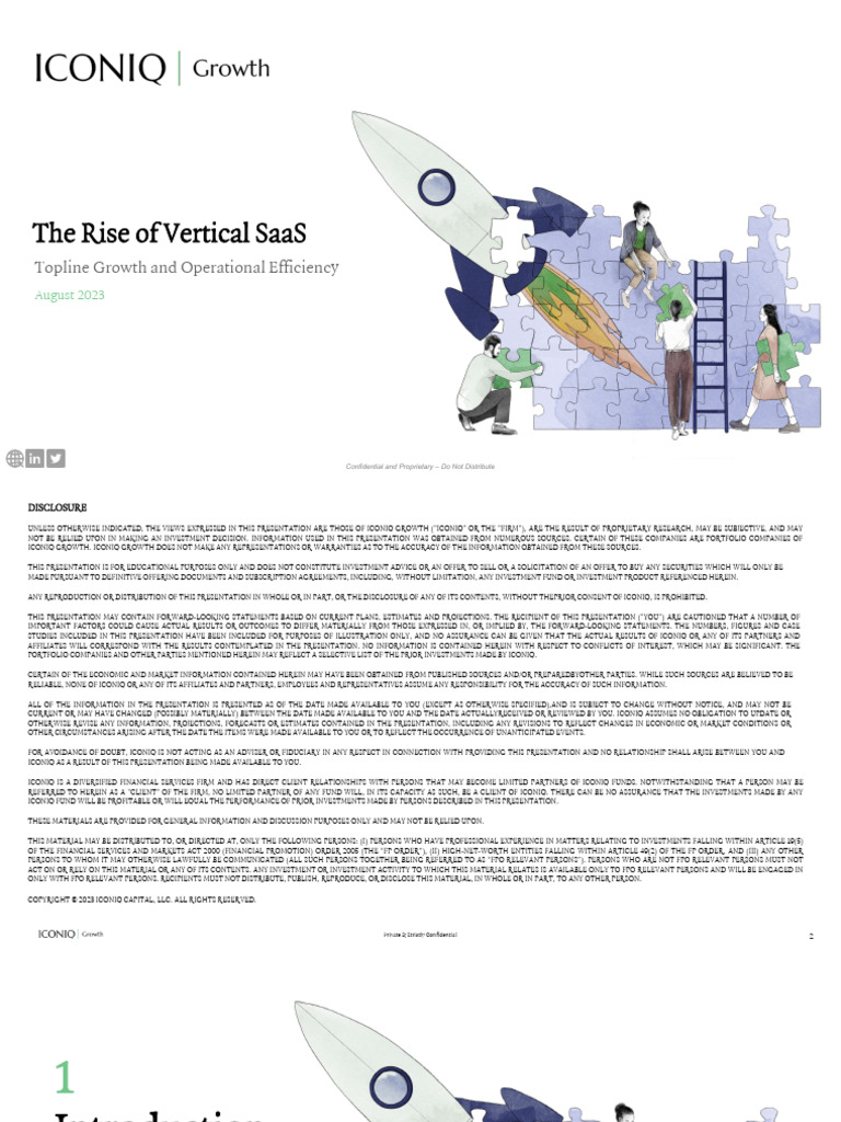Iconiq 3 Growth Analytics Insights Vertical Saas Companion | PDF