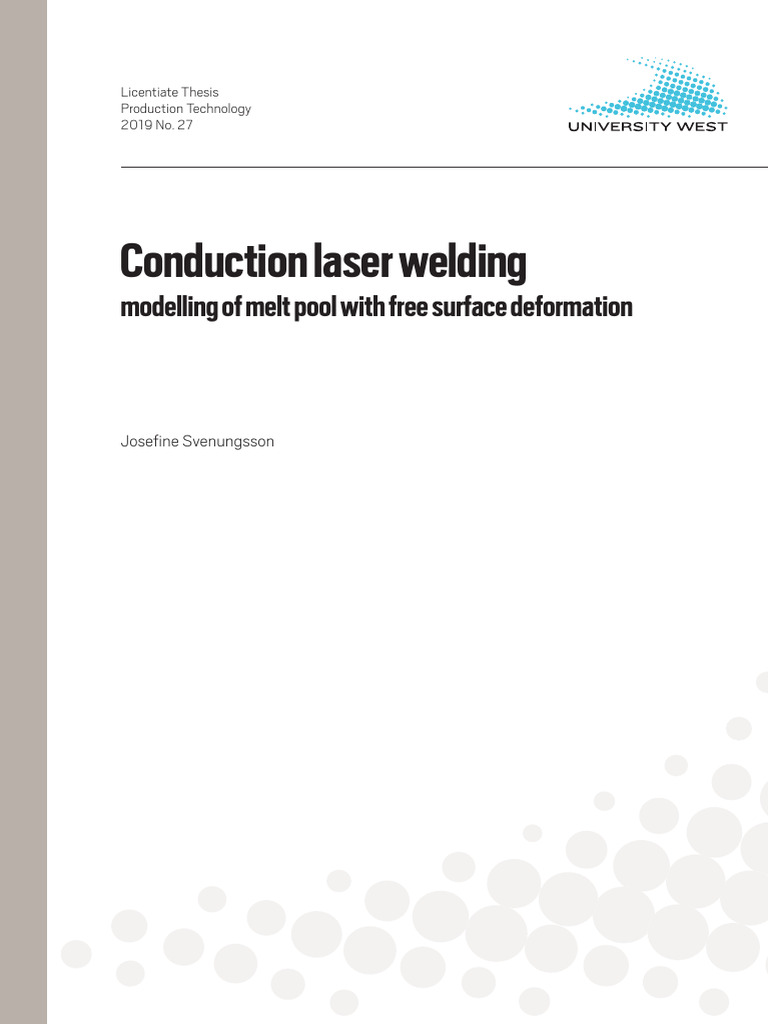 Conduction Laser Welding | PDF