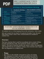 Characteristics and Features of Academic Text | PDF | Subject (Grammar ...