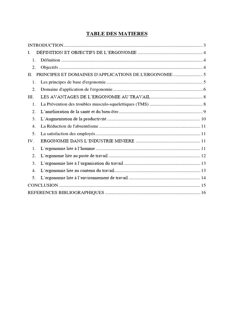 Tpe Ergonomie | PDF