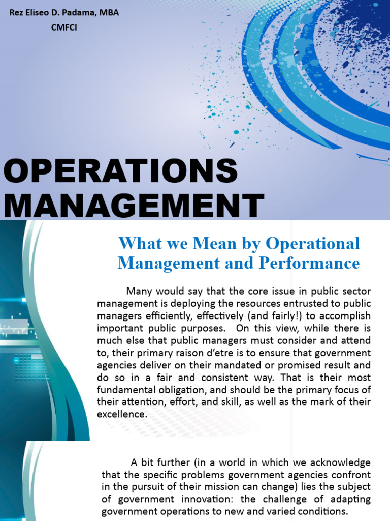 Operations Management | PDF