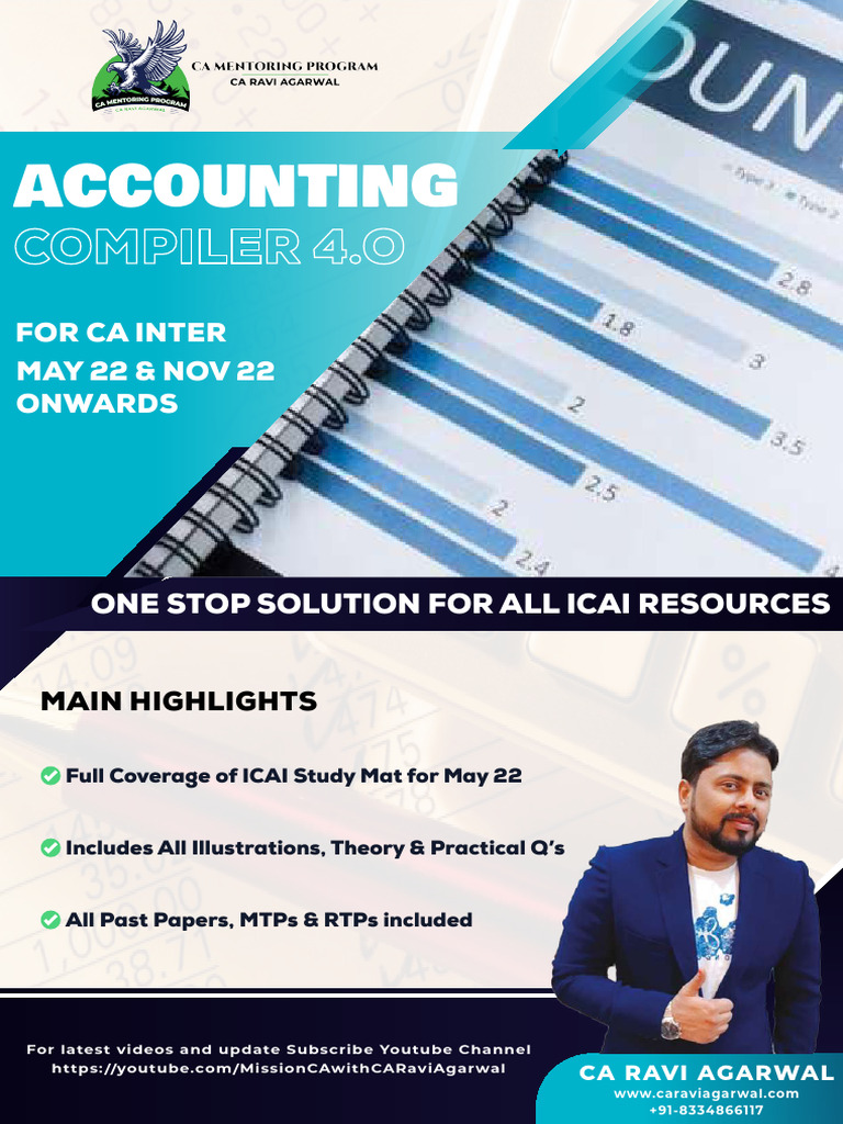 Accounts Compiler 4.0 Nt - CA Inter - By CA Ravi Agarwal-1-400!1!200-1-100-1-50 Compressed (1) | PDF