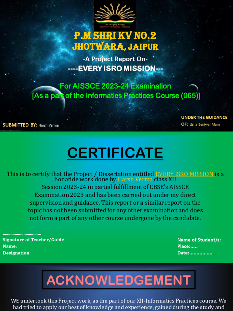 ISRO Missions Data Analysis Project | PDF