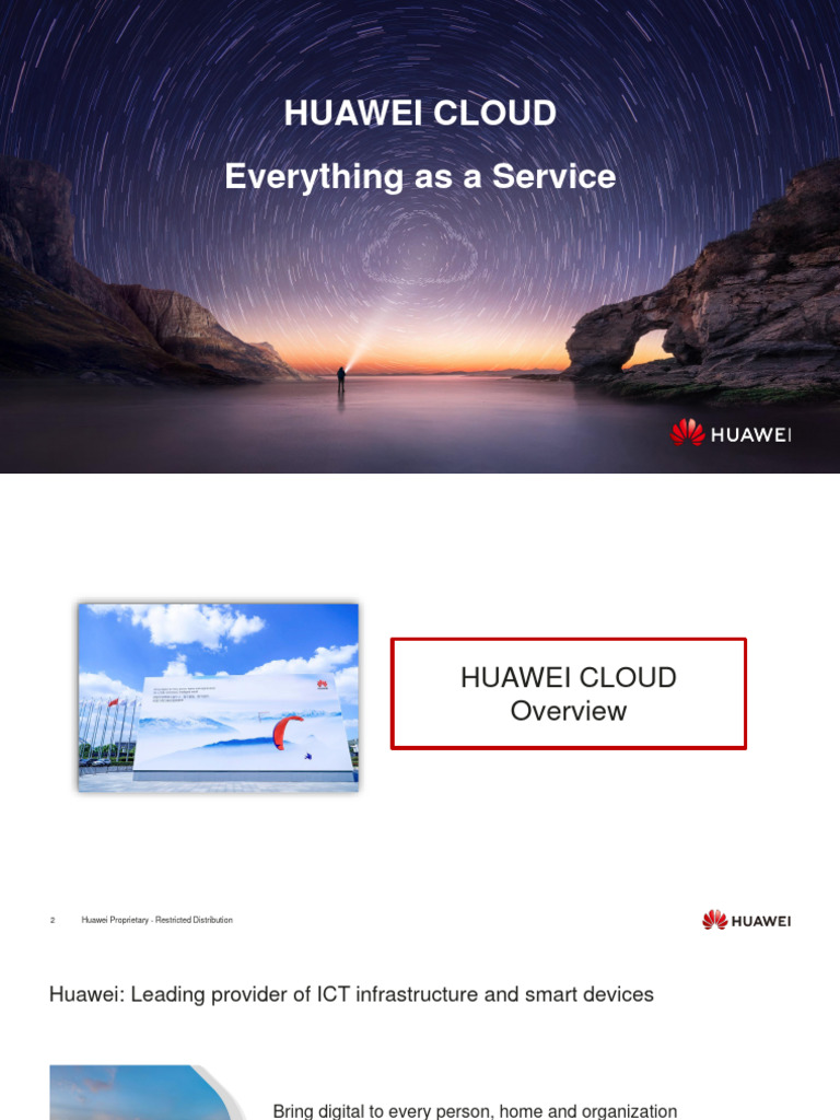 Huawei Cloud - Everything As A Service | PDF