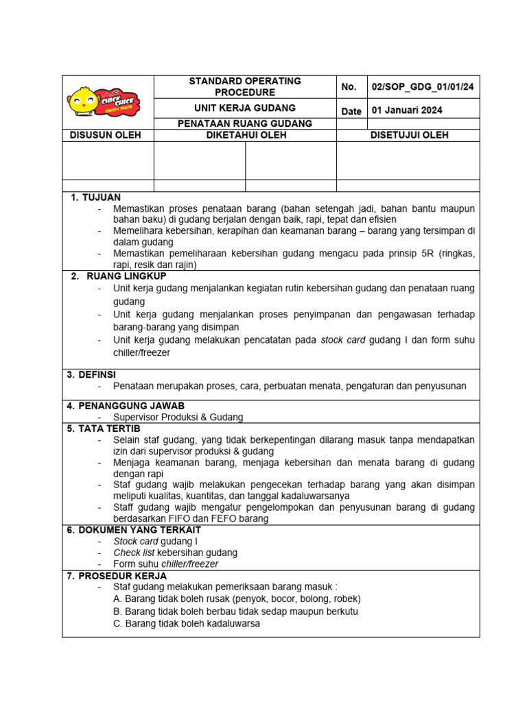 Contoh SOP | PDF