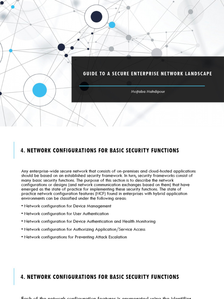 Guide To A Secure Enterprise Network Landscape | PDF | Computer Network ...