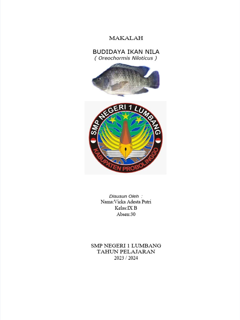 PDF Makalah Budidaya Ikan Nila | PDF