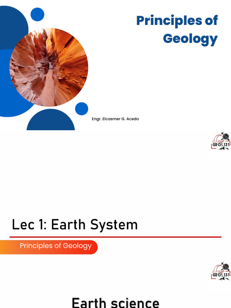 Principles of Geology | PDF | Geology | Earth Sciences