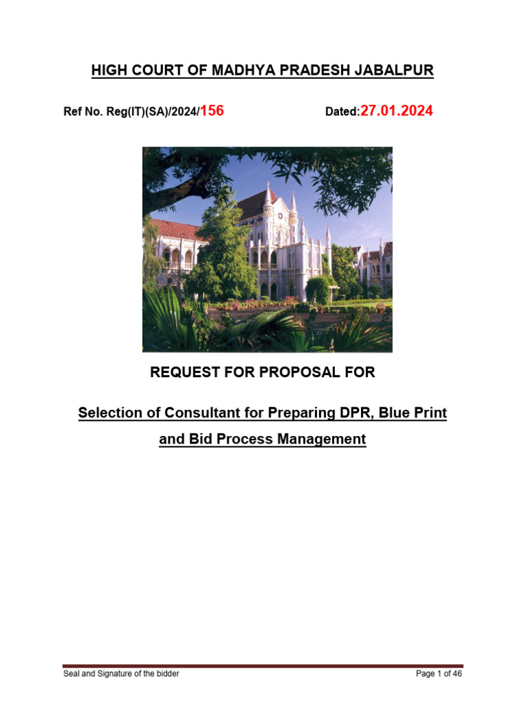 MPHC CONSULTANCY Tender Jan 2024 | PDF | Indemnity | Data Center