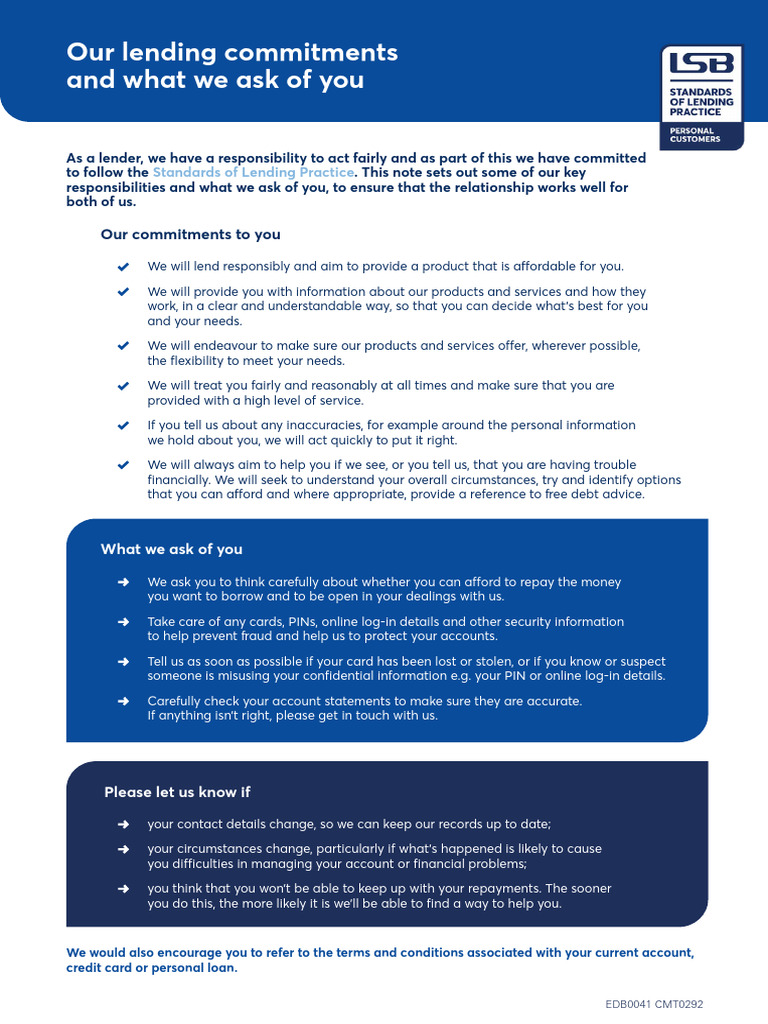 Responsible Lending Practices Guide | PDF