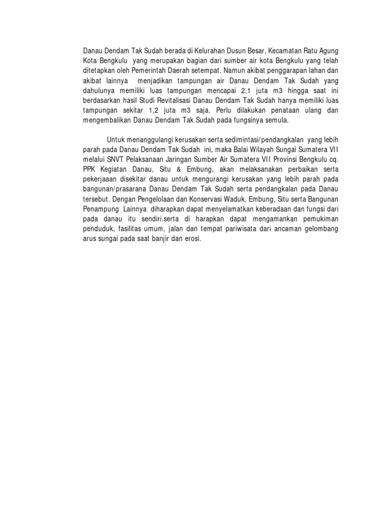 Uraian Singkat Pekerjaan LPSE DDTS 2024 | PDF