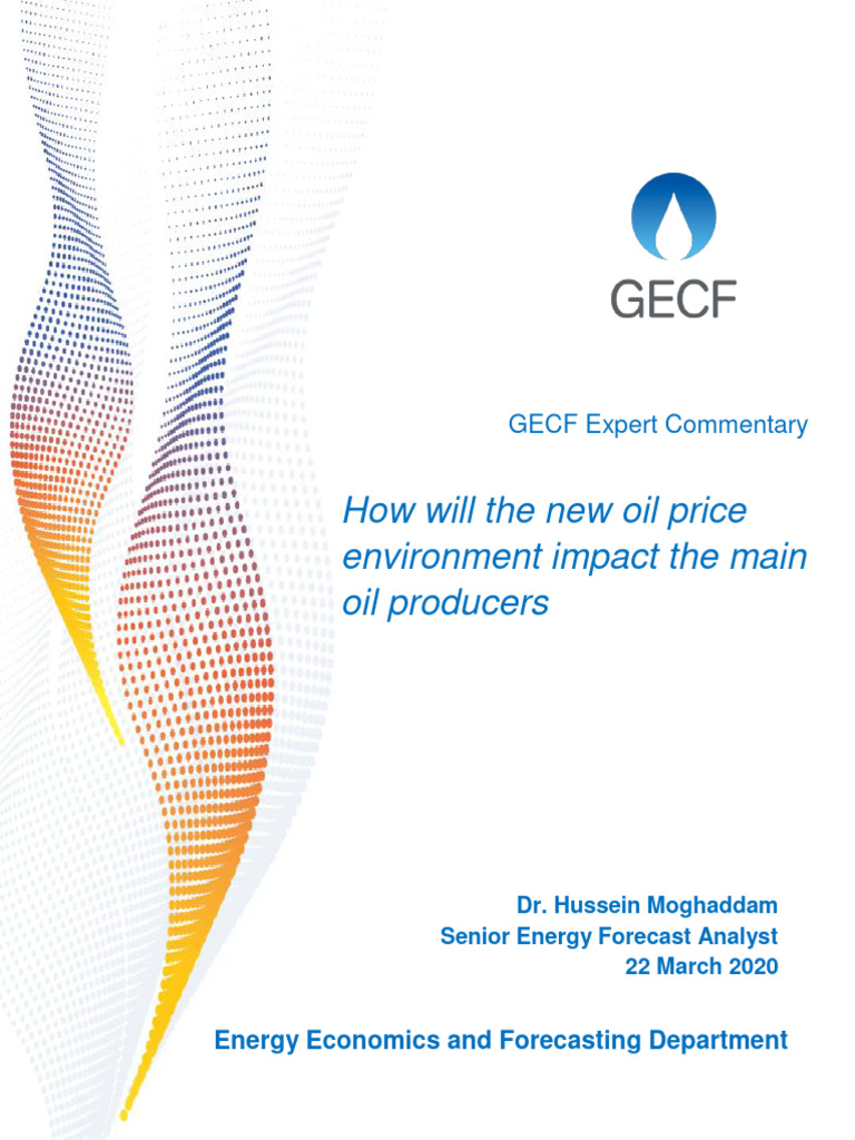 Gecf Expert Commentary Low Oil Price Scenario | PDF
