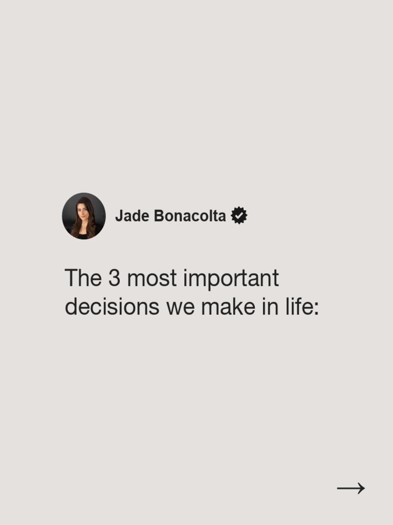 3 Important Decisions | PDF