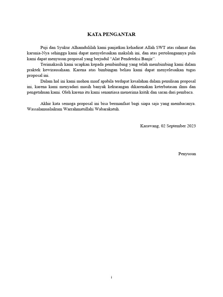 Panduan Proposal Kewirausahaan - 2024 | PDF