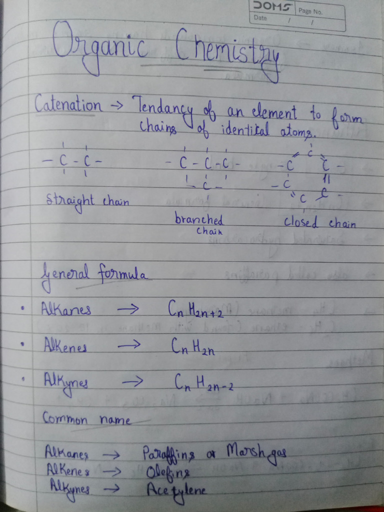 Organic Chemistry Key Points | PDF