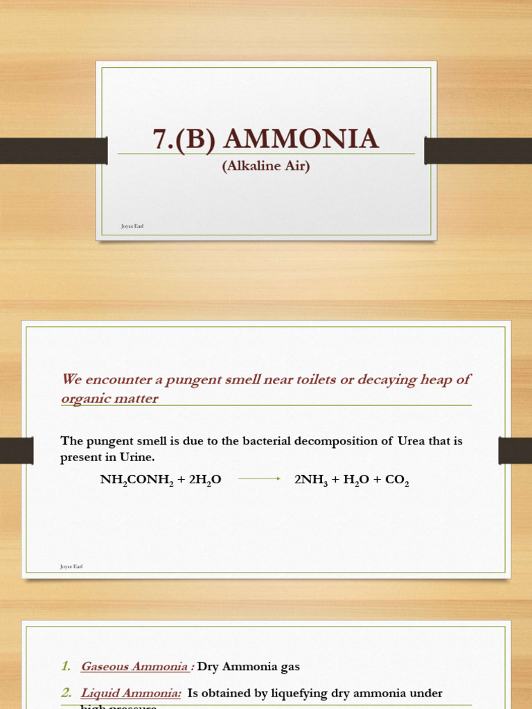Study of Compounds - Ammonia | PDF
