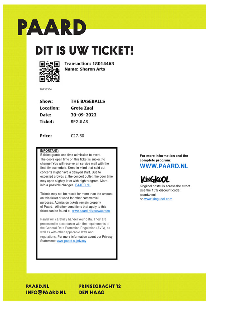 E Ticket | PDF