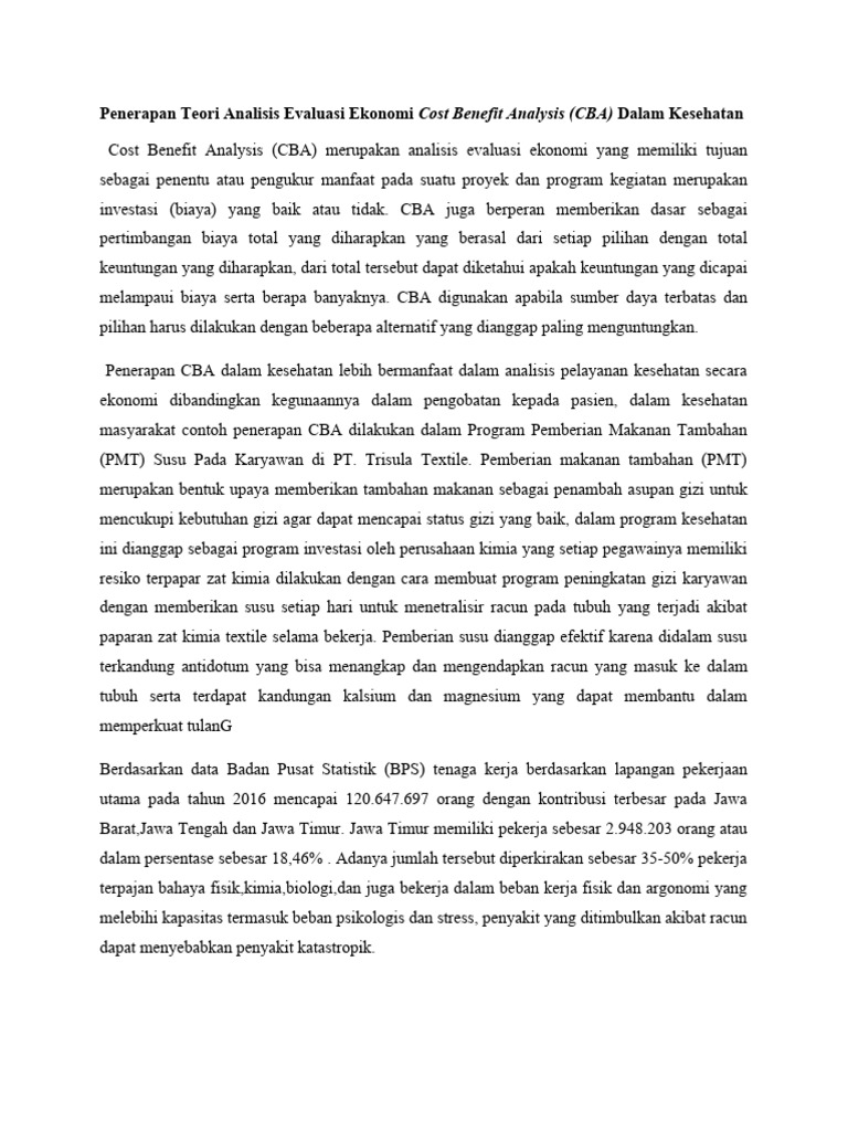 Karisma_Contoh Penerapan CBA | PDF