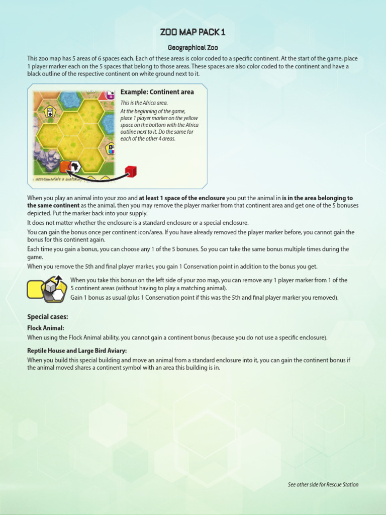 Ark Nova - Zoo Maps Pack 1 - EN - US Rules | PDF