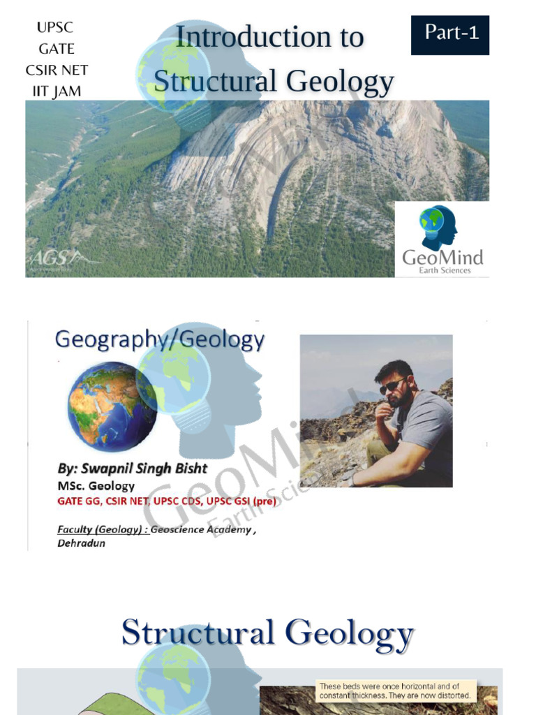 Lec-1 Structural Geology (Geo Mind) | PDF