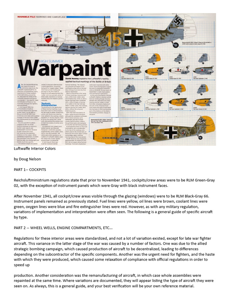 Luftwaffe Colors | PDF